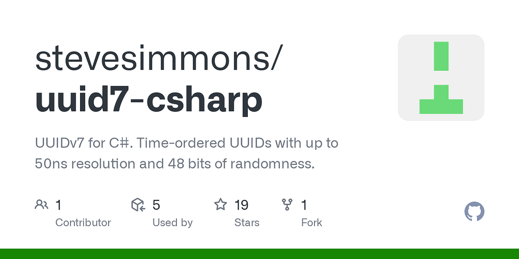 UUIDv7의 닷넷 구현체 - 📤 정보 공유 - 닷넷데브