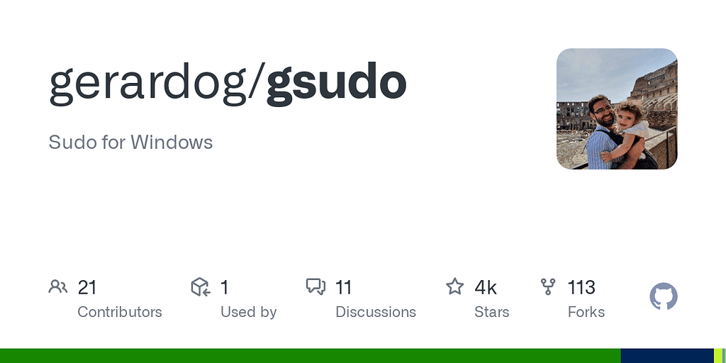 gsudo - Windows용 sudo - 📤 정보 공유 - 닷넷데브