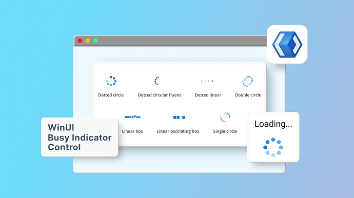 New WinUI Busy Indicator Control by Syncfusion - 📤 정보 공유 - 닷넷데브