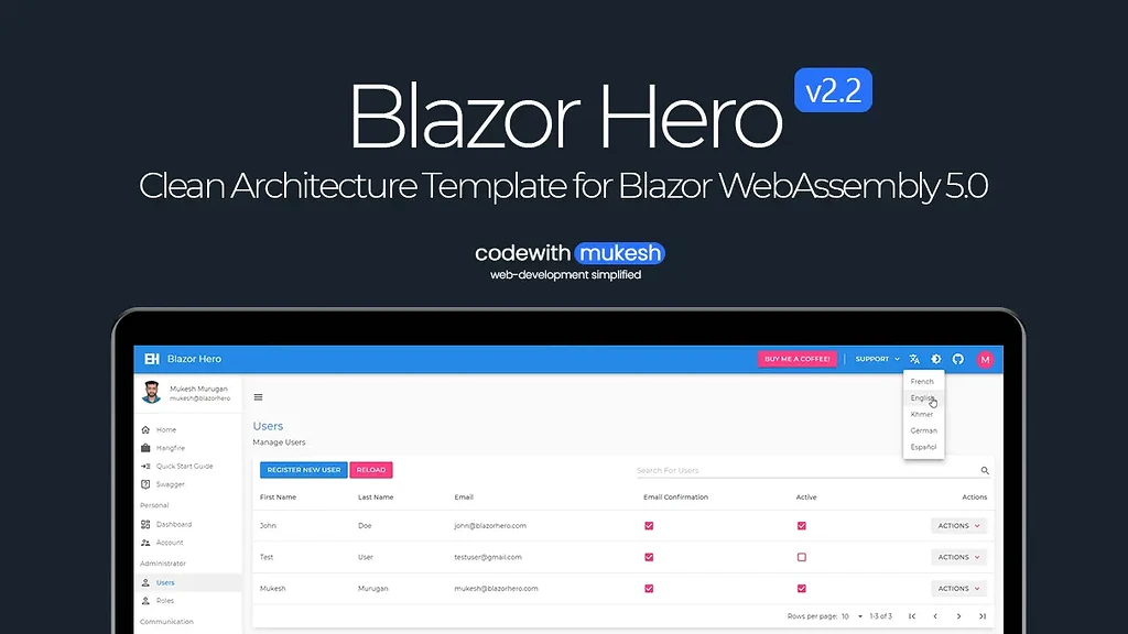 [Blazor, EF Core] Clean Architecture Template Quick Start Guide - 📤 정보 ...